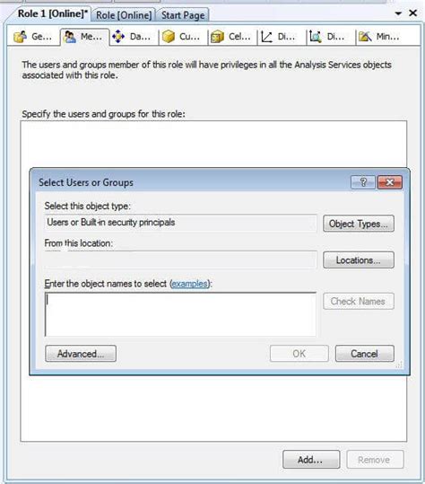 Configuring Permissions For Ssas