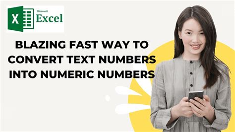 Excel Blazing Fast Way To Convert Text Numbers Into Numeric Numbers
