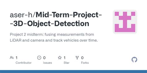 GitHub Aser H Mid Term Project 3D Object Detection Project 2