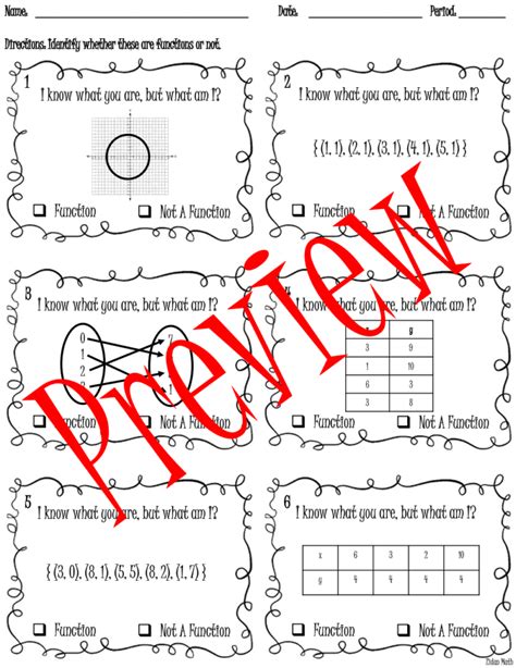 Functions Task Cards Tables Graphs Set Of Points Mappings TEK 8 5G Made By Teachers