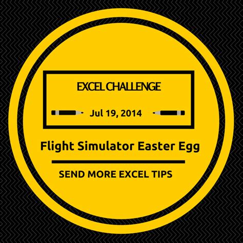 flight simulator easter egg in excel excel challenge excel tv