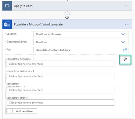 Populating A Word Document With Microsoft Power Automate Sibasi Ltd Blog