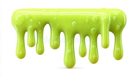 Green Liquid With A Viscous Consistency And Translucent Slime Texture Boasting A Glossy Finish