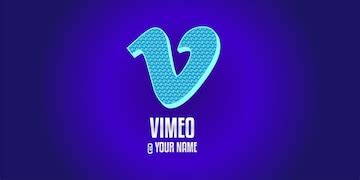 Premium Vector Vimeo Social Media Logo Design Template