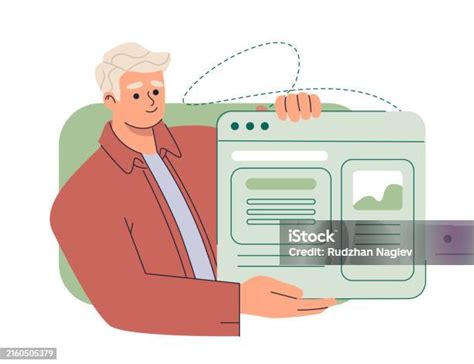 사무실의 장면입니다 남자 기업가 또는 회사 직원이 비즈니스 컨퍼런스에서 프로젝트를 발표합니다 성공을 달성하기 위한 성장 및 개발 전략 평면 벡터 일러스트 레이 션 가공의