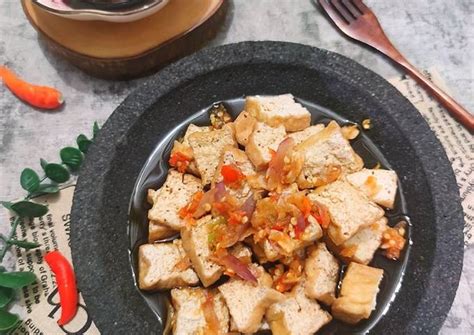 Resep Tahu Gejrot Simple Oleh Tinawu Cookingdiary Cookpad