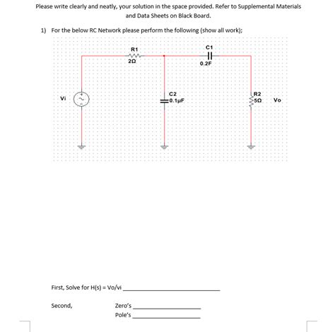 Solved Please Write Clearly And Neatly Your Solution In The