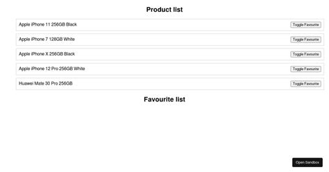 React Codesandbox