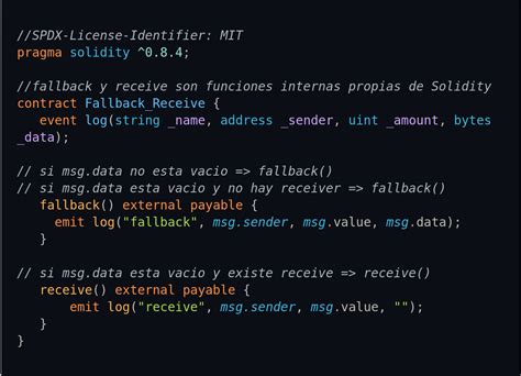 5 Blockchain Ethereum Funciones Fallback Y Receive En Solidity Toshi Chain Medium