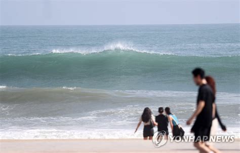 해운대 높은 파도 연합뉴스