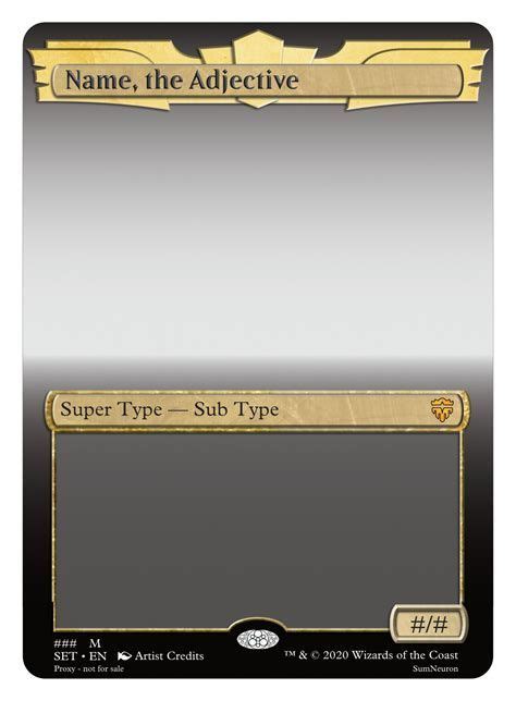 Blank Magic Card Template Ablebionics