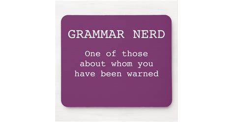 Grammar Nerd Mouse Pad