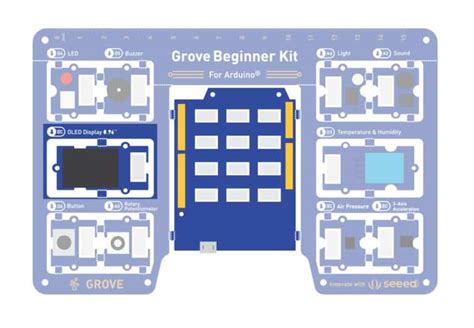 Grove Beginner Kit For Arduino With 10 Sensors Projects