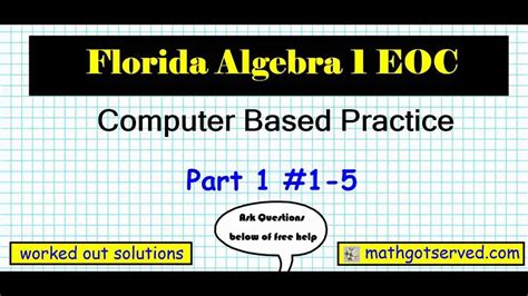 Unveiling The Secrets Of Algebra Eoc Answers Everything You Need To Know