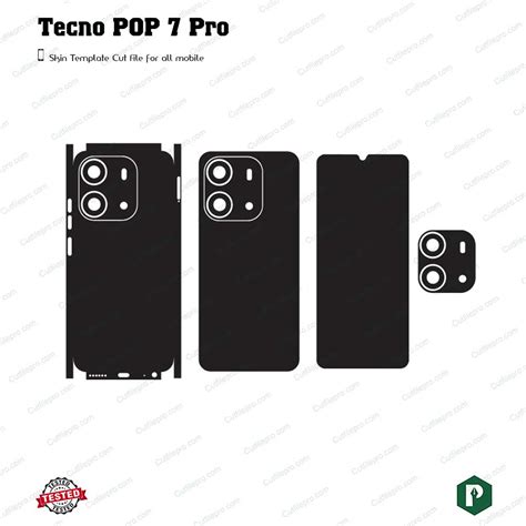 Tecno Pop 7 Pro Cut File Template Vector
