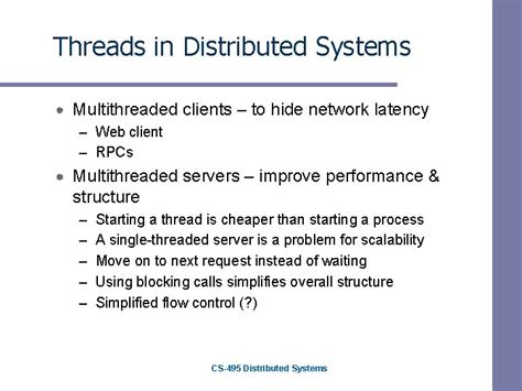 Processes Threads Os Threads In Distributed Systems Object