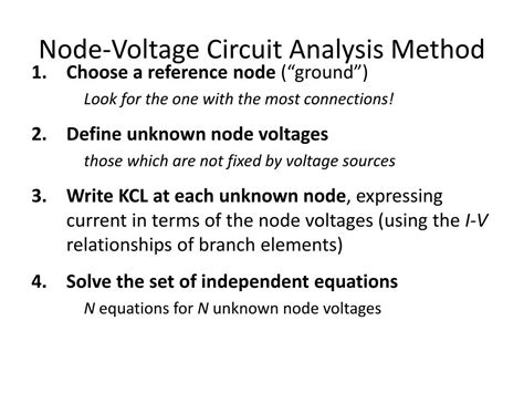 PPT Circuit Analysis Techniques Circuit Reduction Node Voltage Method Mesh Current