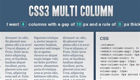 An Introduction To The Css3 Multiple Column Layout Module Tuts Web