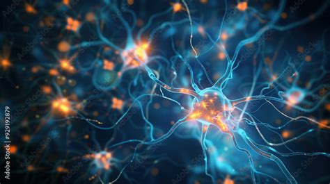 Detailed Representation Of Activated Neural Network Of The Brain