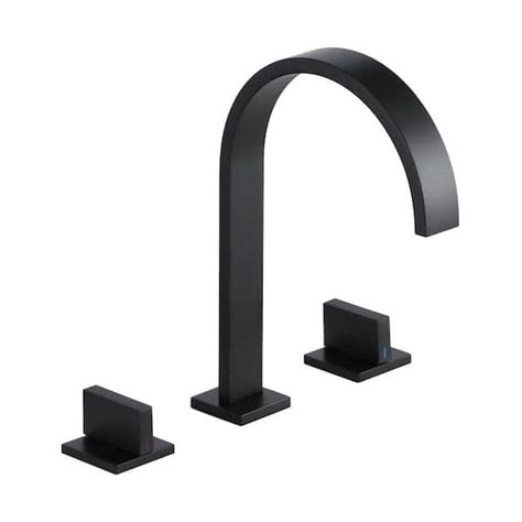 Mondawe Alexi 8 In Widespread Double Handle Bathroom Faucet In Matte