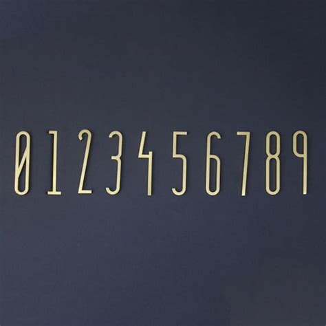 Brass House Numbers Etsy