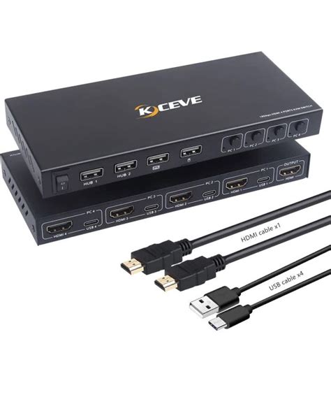 Kceve Hdmi X Kvm Switch Computers Tech Parts Accessories Cables Adaptors On Carousell