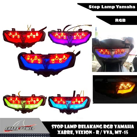 Jual Lampu Stop Lamp Lampu Stop Belakang Shark Power Xabre Vixion R Vixion Vva Mt 15