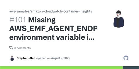 Missing Awsemfagentendpoint Environment Variable In Example Ecs Task Definition For Emf