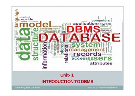 Pdf Unit 1 Introduction To Dbms