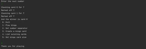 Github Matty271828bingo University Assignment To Create A Menu Driven Text Based