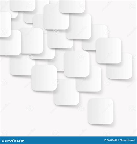 White Rectangle Abstract Stock Illustration Illustration Of Artistic 36379405
