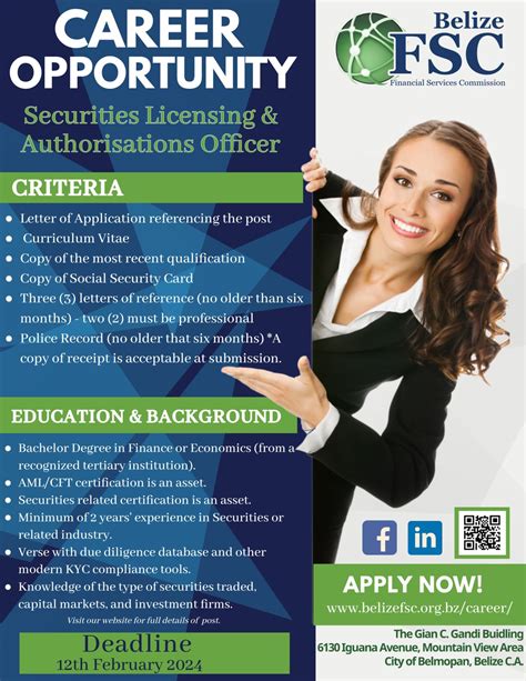 Financial Services Commission Fsc Belize On Linkedin Applynow Fsc