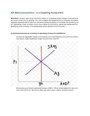 4 4 Graphing Assignment Docx AP Macroeconomics 4 4 Graphing Assignment Directions Answer