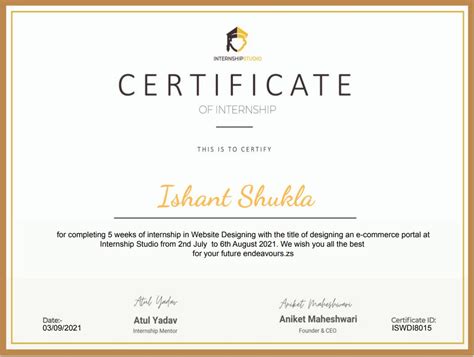 Ishant Shukla On Linkedin Html Css Javascript Webdevelopment Internship Commerce Share