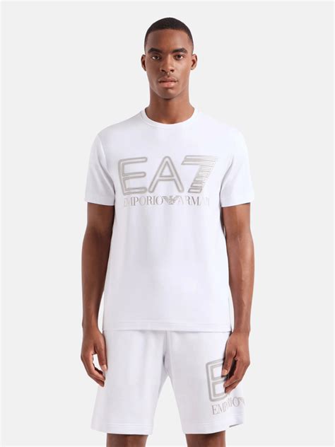 Ea7 Train Logo Series M Oversize Logo Tee Ss Mens T Shirt Nencini Sport