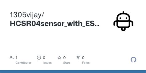 GitHub Vijay HCSR Sensor With ESP ESP