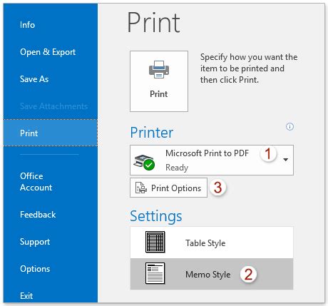How To Print Emails Without Cutting Off On The Side In Outlook