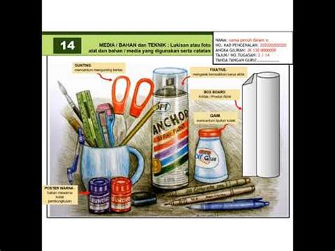 Alatan Dan Bahan Folio Seni