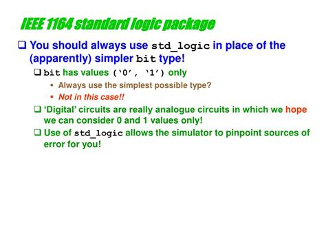 Ppt Reconfigurable Computing Vhdl Types And Statements Powerpoint