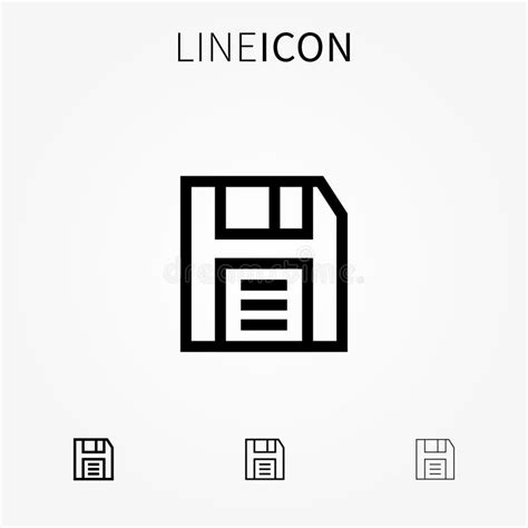 Save Vector Icon Stock Vector Illustration Of Modern 86213879