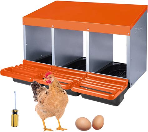 Tetuga Chicken Nesting Box 3 Hole Chicken Nesting Boxes For Laying Eggs Heavy
