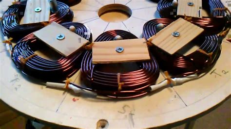 Wind Generator Stator Coils Coils Are Installed For Test Use Genertor