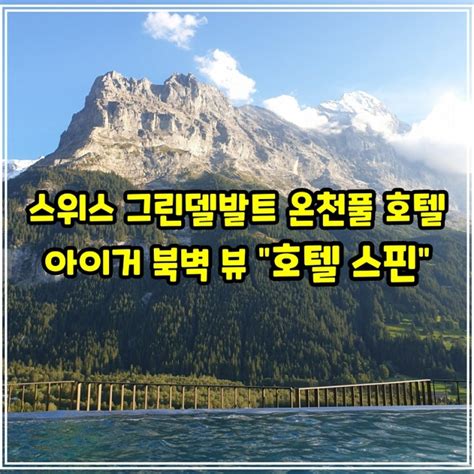 스위스 그린델발트 숙소 호텔스핀 추천추천 온천 수영장 호텔 아이거북벽뷰 호텔 네이버 블로그
