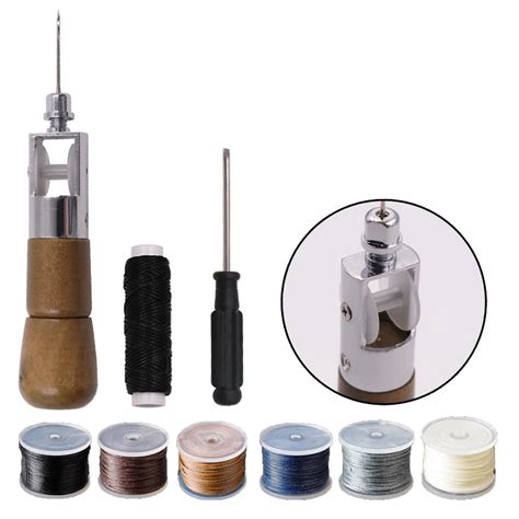 Kit De Costura De Couro Awl Ferramentas Artesanais M Quina De Costura