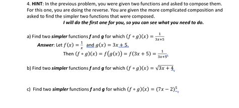 Solved 4 Hint In The Previous Problem You Were Given Two