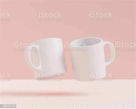 흰색 머그잔으로 모형 분홍색 배경에 차 또는 커피 컵 디자인 브랜딩 비즈니스를위한 빈 템플릿 3d 렌더 0명에 대한 스톡 사진