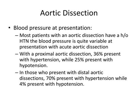 Ppt Aortic Dissection Powerpoint Presentation Free Download Id 1880059
