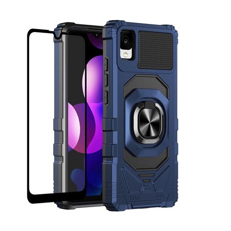 Galaxy Wireless Case For Tcl A3 A509dl Tcl A30 Tcl Ion Z Case With Tempered Glass Screen
