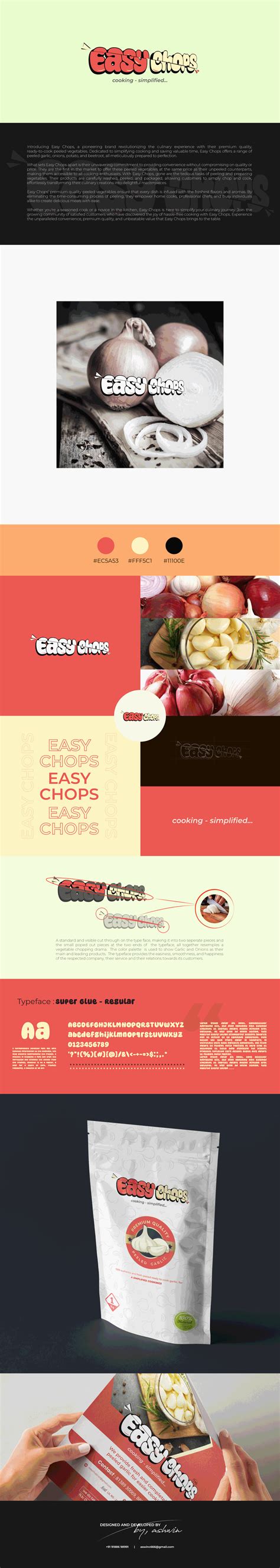 Easy Chops Logo Design Behance