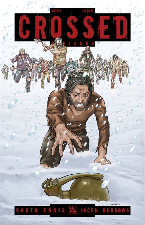 The Cover To Crossed Featuring An Image Of A Man Kneeling In Front Of